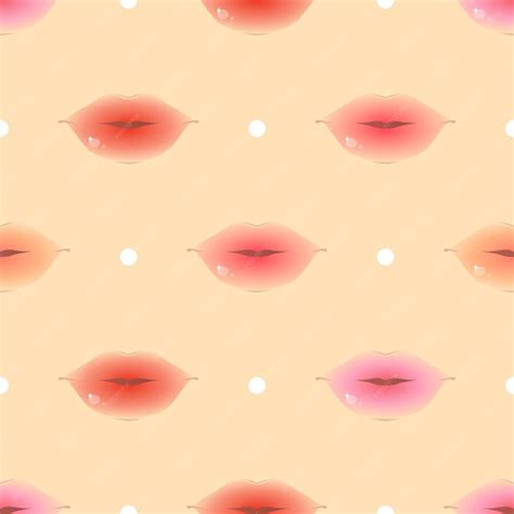 Premium Vector Ombre Lips Pattern