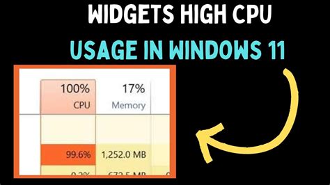 How To Fix Widgets High Cpu Usage In Windows 11 Youtube