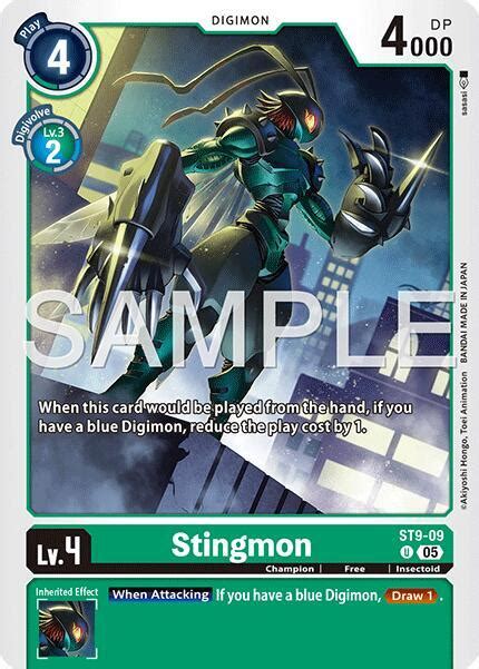 Stingmon St9 09 Reprint Advanced Booster Digimon Generation Digimon Card Game
