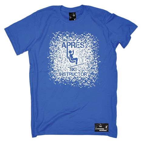 Apres Ski Instructor Mens Pm T Shirt Tee Winter Skiing Ski Funny