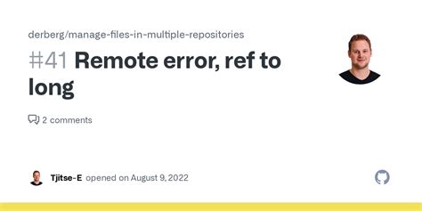 Remote Error Ref To Long · Issue 41 · Derbergmanage Files In