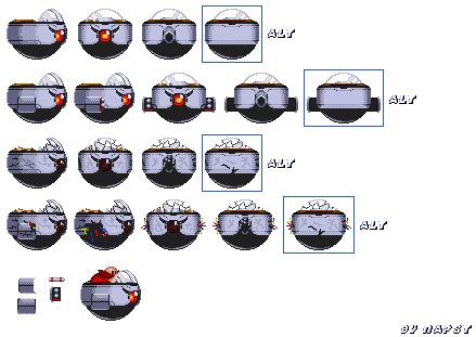 Eggmobile Sonic Moive 2 Poster Sprite Sheet By Napst228 On Deviantart