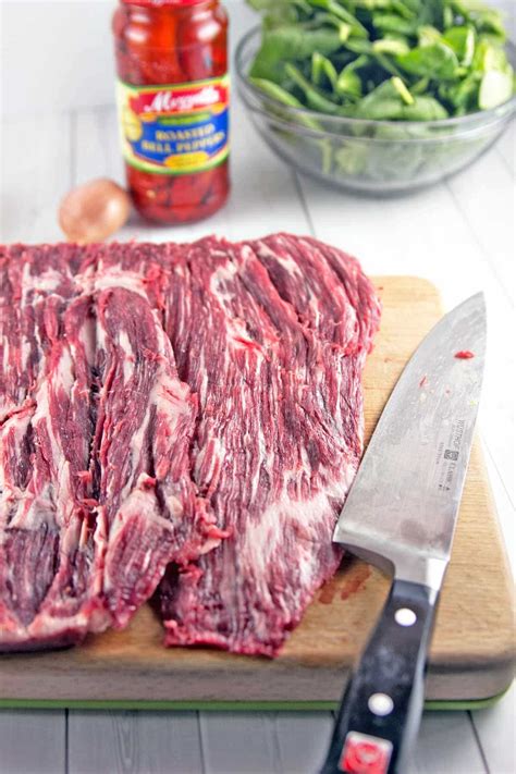 Roasted Red Pepper Stuffed Flank Steak Bunsen Burner Bakery