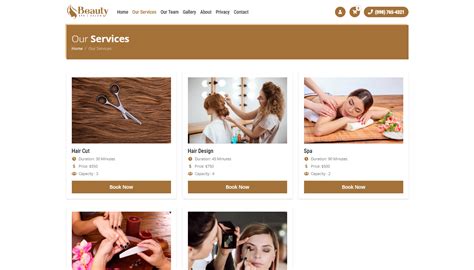 Beauty Salon Project In Laravel