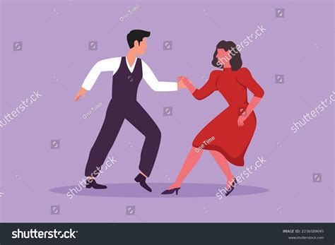 Cartoon Flat Style Drawing Happy People Stock Vector Royalty Free