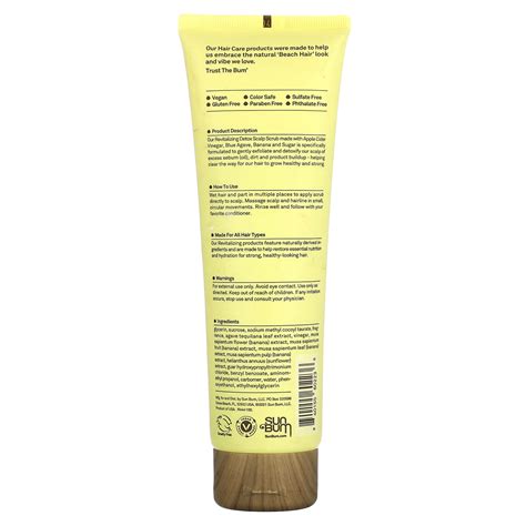 Sun Bum Revitalizing Detox Scalp Scrub 6 Fl Oz 177 Ml