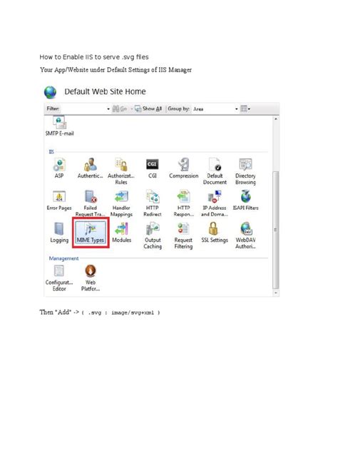 How To Enable Iis To Serve Svg Files Pdf