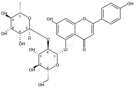 芹菜素 5 O 新橙皮苷 5 2 O 6 脱氧 ALPHA L 甘露糖基 BETA D 吡喃葡萄糖基 氧基 7 羟基 2 4 羟基苯基 4H