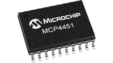 Mcp4451 503est Digital Potentiometer 50kΩ 257 Position Linear 4