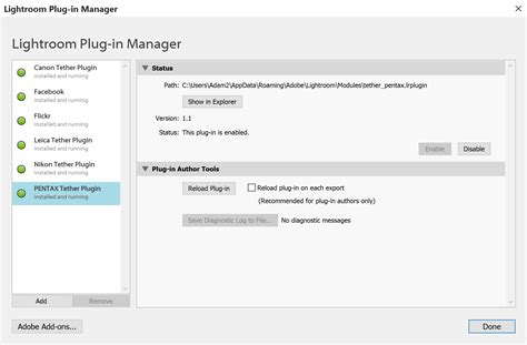 Tethering Guide For The Pentax Lightroom Plugin Articles And Tips