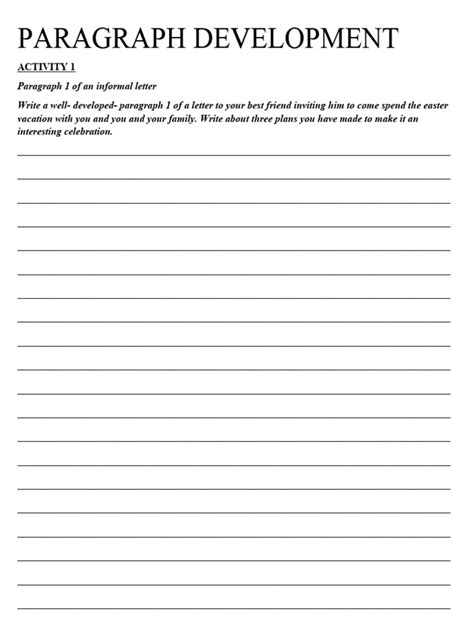 Paragraph Development Pdf