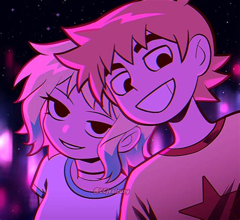 Scott Pilgrim And Ramona Flowers Scott Pilgrim And 1 More Drawn By