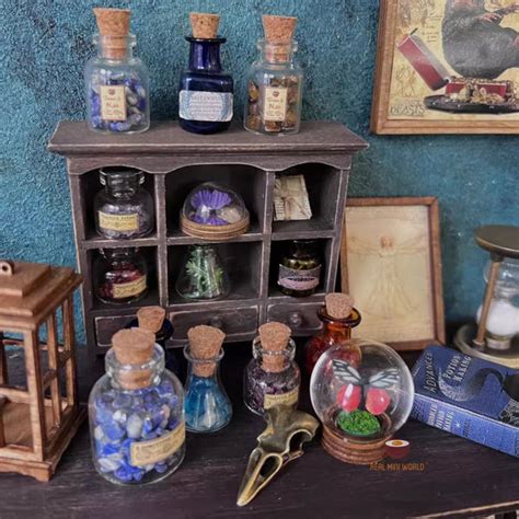 Miniature Butterfly Glass Globe Random Color Miniature Shop Real