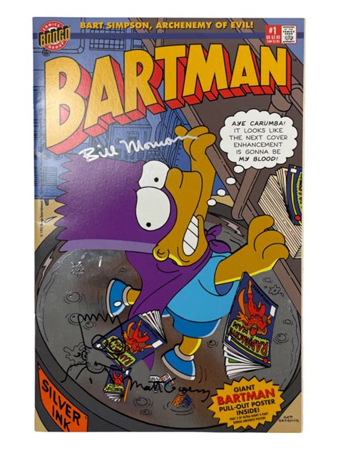Bartman 1 Comic Signed And Sketched By Bill Morrison And Matt Groeing Auction