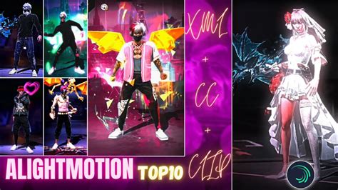 10 Hd Quality Xmlclipcc⬇️ Alight Motion Ff 🔥 🥵 Xml And Tutorial Xml Cc Link In Description
