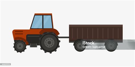 농업 산업 농장 장비 기계 트랙터 결합 및 트레일러 농촌 기계 옥수수 자동차 수확 휠 벡터 일러스트 가을에 대한 스톡 벡터 아트 및 기타 이미지 Istock
