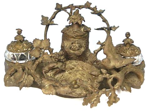 Lizard And Bird At The Nest The Society Of Inkwell Collectors Soic