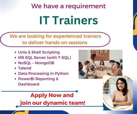 Venkat K On Linkedin 🚀 Immediate Openings It Trainers 🚀 We Are