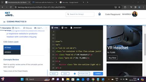 Nxtwave Day8 30daysofcodechallenge Ccbp Day8 30daysofcodechallenge Niharika Chitikela