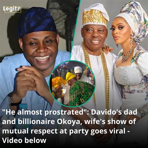 Legitng The Show Of Mutual Respect Between Davidos Father Deji