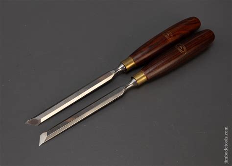 Mine Crown Rosewood Handle Skew Chisel Pair 109037 Jim Bode Tools