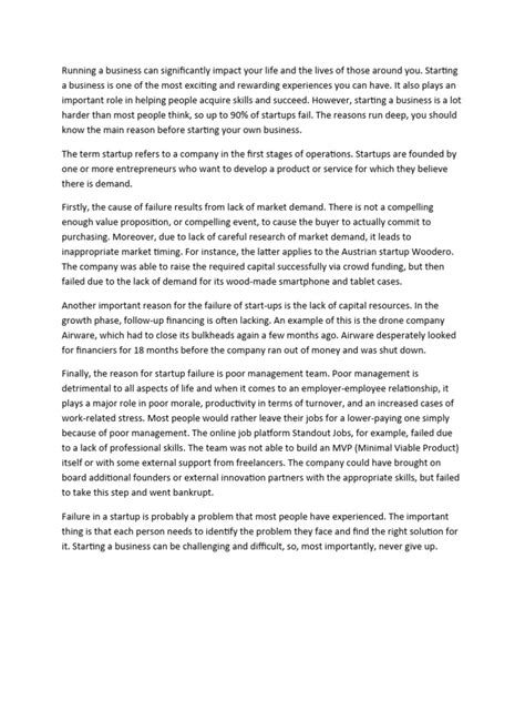 Analytical Writing Pdf Startup Company Small Business And Entrepreneurs