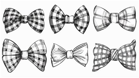 A Set Of Bow Ties With A Bow Tie Premium Ai Generated Vector
