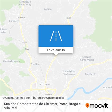 Como chegar ao Rua dos Combatentes do Ultramar Lijó por Autocarro ou Comboio