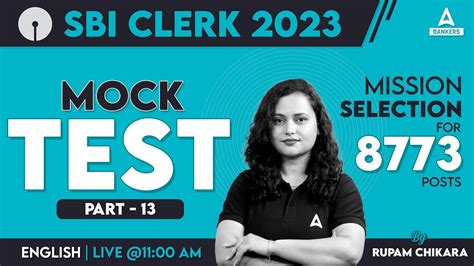 SBI Clerk English Mock Test 13 SBI Clerk English Mock Analysis 2023