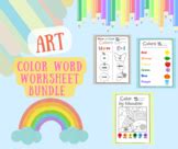 Color Word Matching Worksheet By SKCreative Classroom TPT