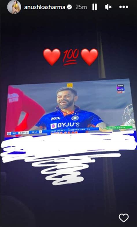 Heres What Anushka Sharma Posted After Virat Kohli Hit His 72nd Century