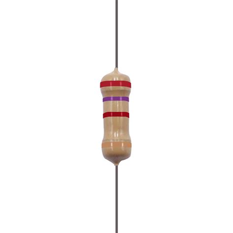 2 7k Ohm 1 2 Watt 0 5w 5 Carbon Film Resistor Through Hole In Pakistan