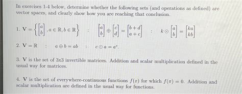Solved In Exercises 1 4 ﻿below Determine Whether The
