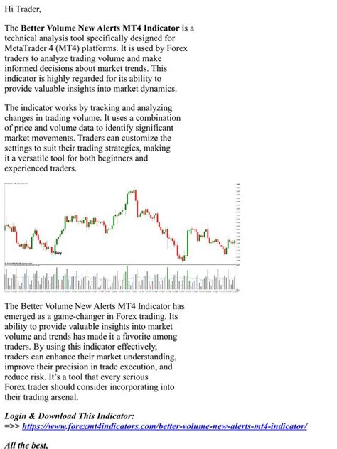 Forex Mt4 Indicators Download Better Volume New Alerts Mt4 Indicator