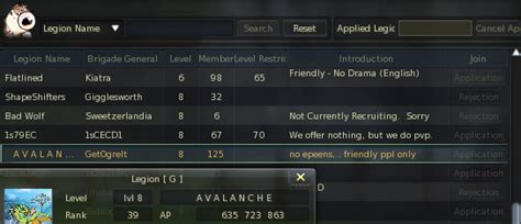 A V A L A N C H E Siel Asmodian Legion Recruitment Forums
