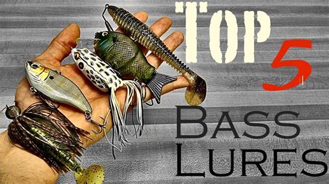 Top 5 Bass Lures Youtube