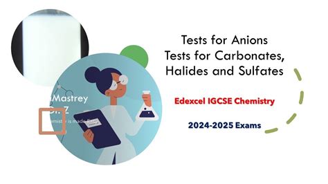 Tests For Anions Edexcel Igcse Chemistry Youtube