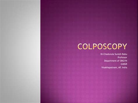 Colposcopy Ppt