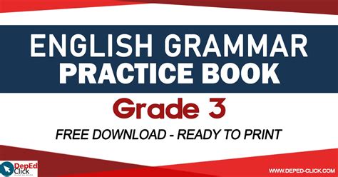 English Grammar Practice Book For Grade 3 Free Download Deped Click