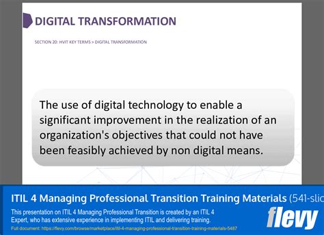 Itil 4 Managing Professional Transition Training Materials Ppt Slide Deck