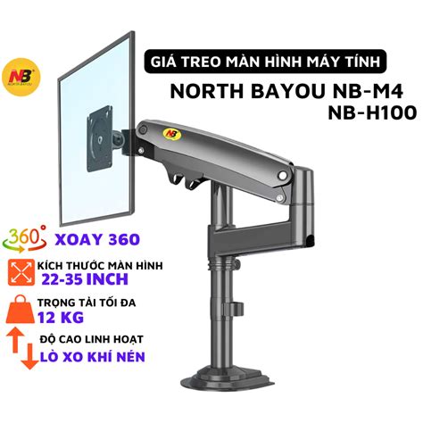 Arm Màn Hình Máy Tính Nb M4 Giá Treo Màn Hình Mt Nb H100 22 32 Inch