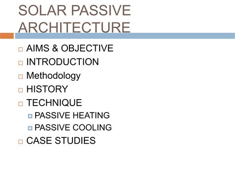 Solar Passive Architecture Pptx