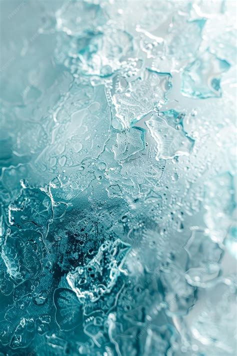Close Up Of A Frosted Window With Water Droplets Generative Ai