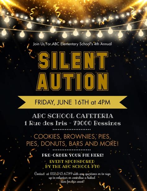 Silent Auction Flyers