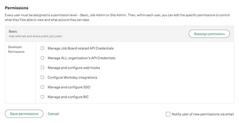 Manage User Specific Permissions Greenhouse Support