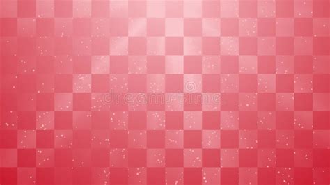 Red Color Small Falling Particles With Light Rays Check Pattern Modern