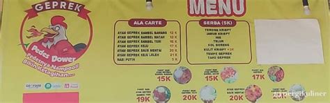 Selalu Diperbarui Menu Ayam Geprek Pedes Dower Gading Serpong Tangerang