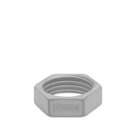 Vetements Nut Ring Silver End
