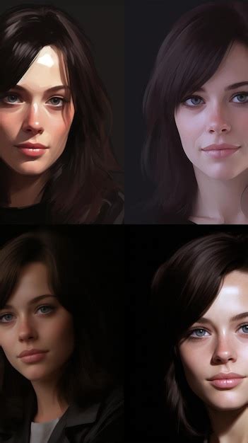 premium ai image woman depicted in different styles generated by ai