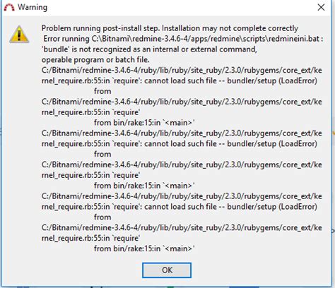 Ruby Install Redmine On Windows 10 Have Failed Stack Overflow